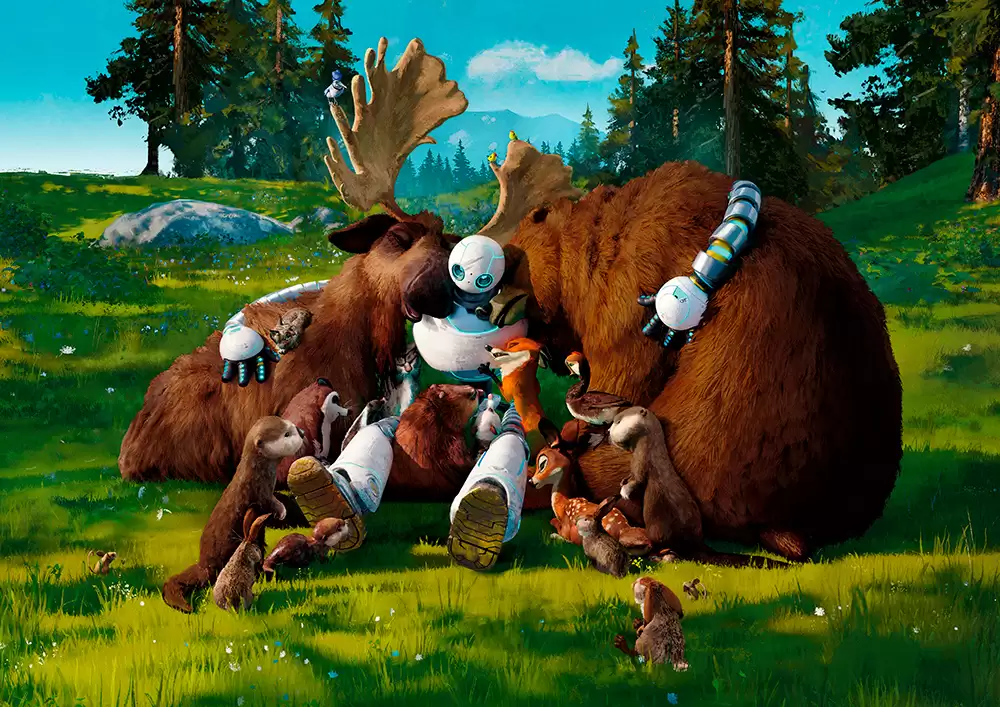 Плакат бумажный The Wild Robot / ROZZUM-6262 - купить недорого