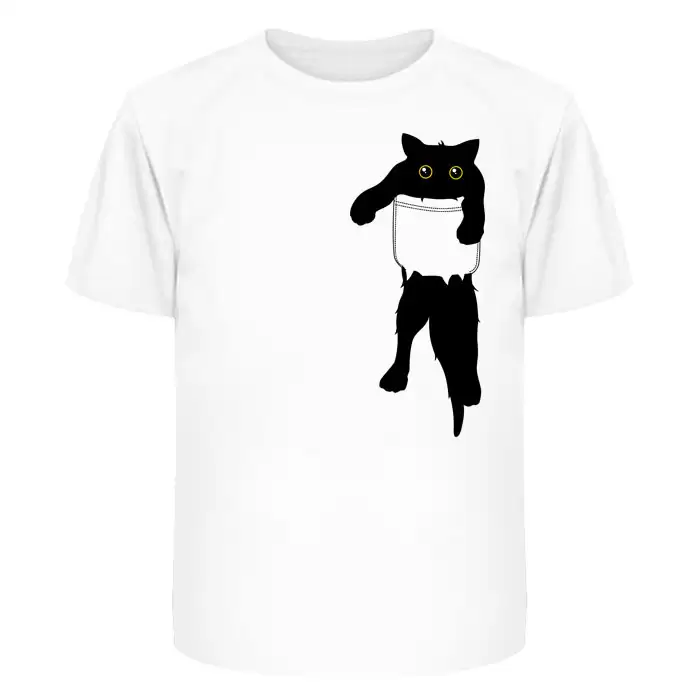Hang loose cat pocket art