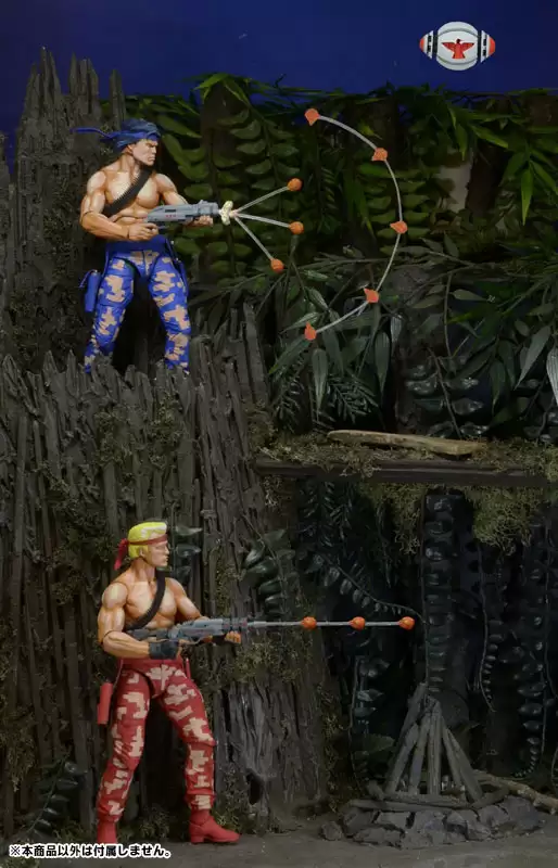 Contra Bill Rizer Lance Bean 7 Inch Action Figure 2PK Video Game Appearance
